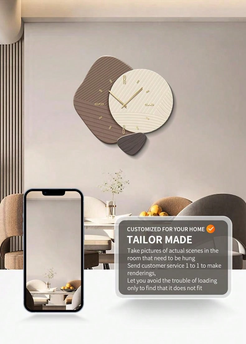 Wabi-sabi Style Wall Clock For Living Room And Restaurant, 2023 New ...