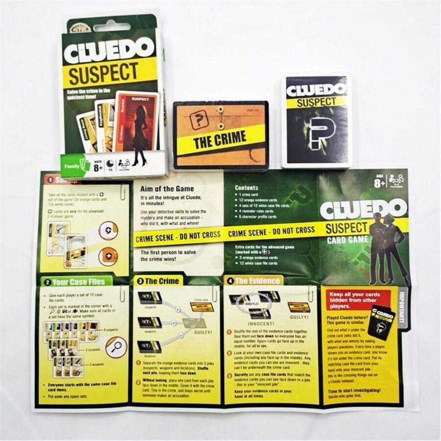 Cluedo Suspect Card Game All The Fun Of Clue Clue Do Suspect Family ...