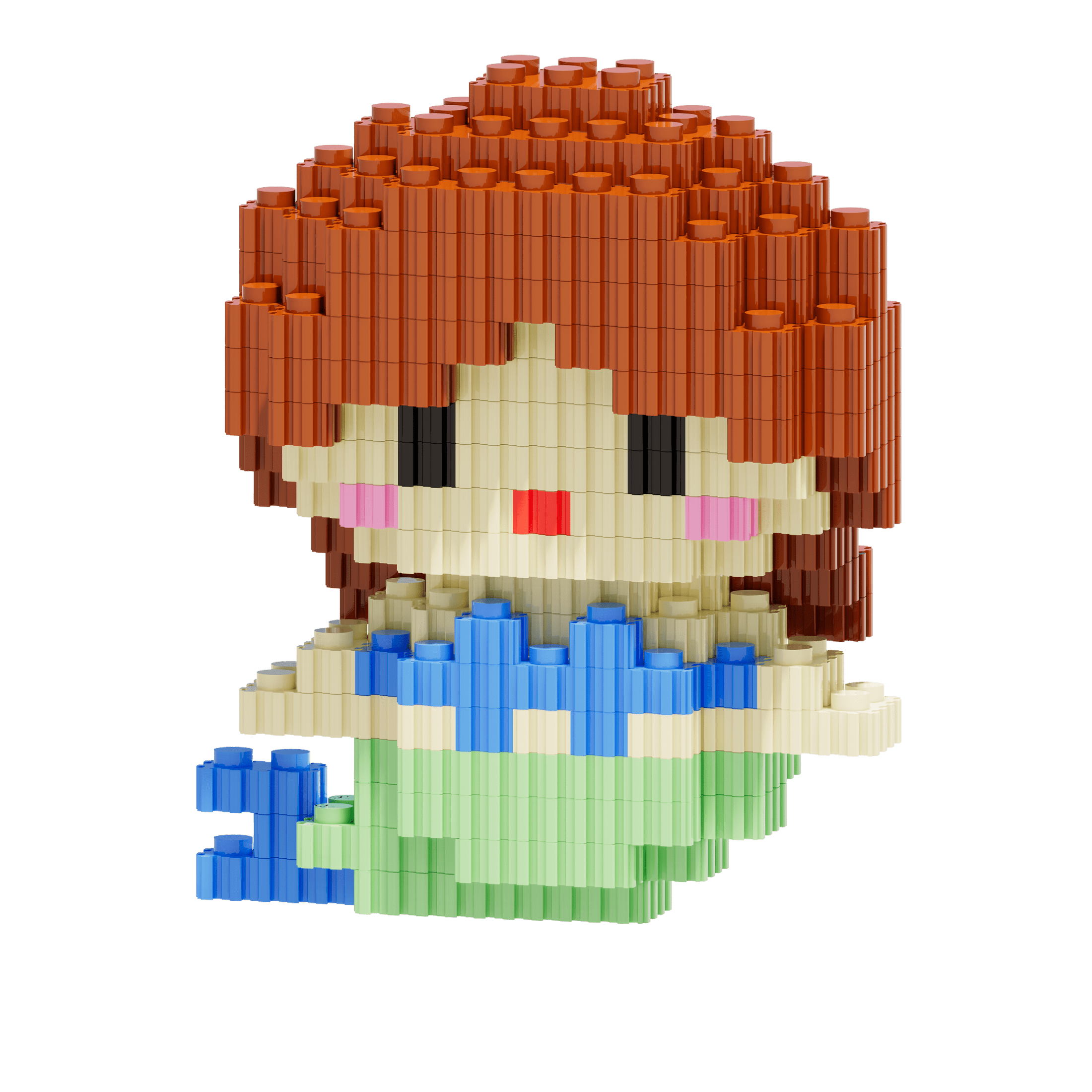 Anime Figure 3D Buildable Construction Figure Building Blocks Nano ...