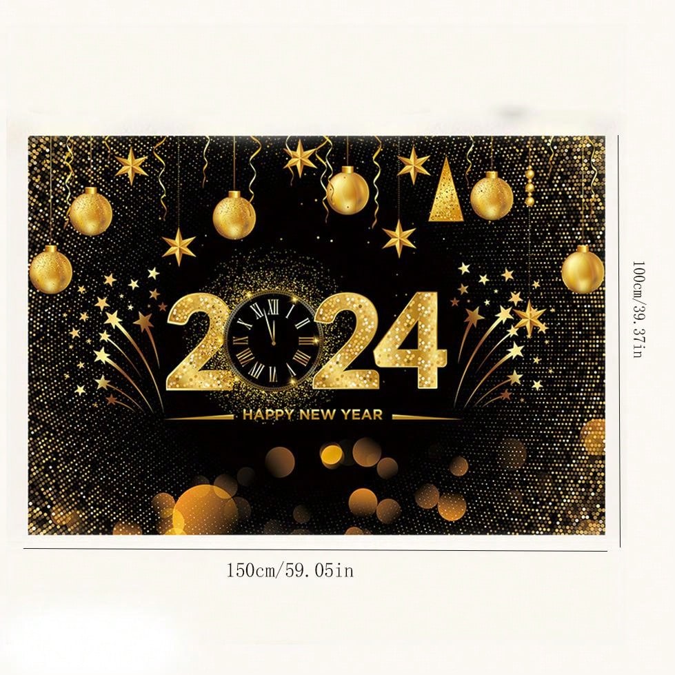 1 stuk Gelukkig Nieuwjaar 2024 Themafeest Decoraties Benodigdheden ...