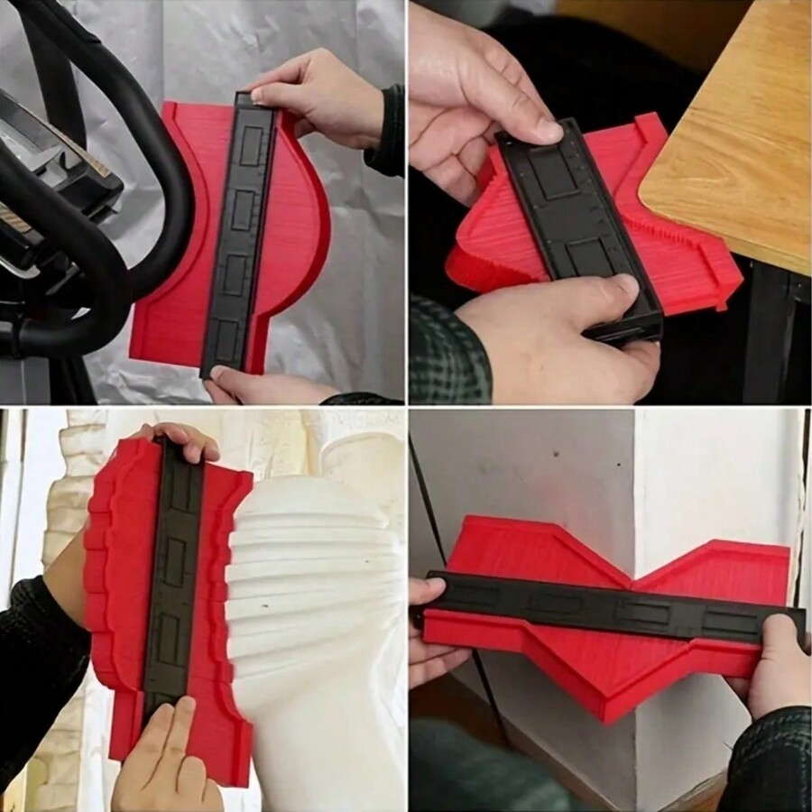 1pc Contour Gauge Profile Tool Abs Material With Irregular Curved Ruler ...