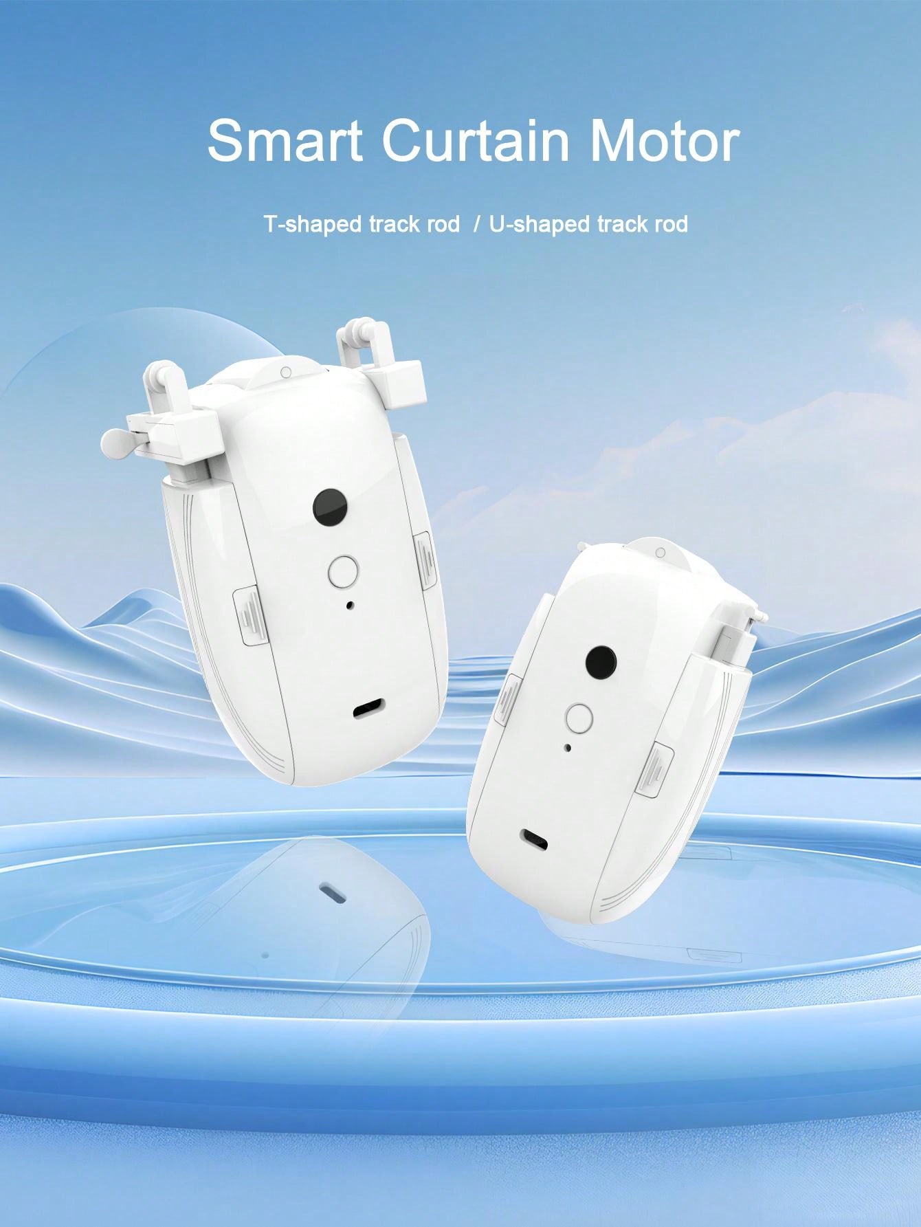 2 PCS Smart Curtain Opener, Remote Control, Easy To Install, The ...