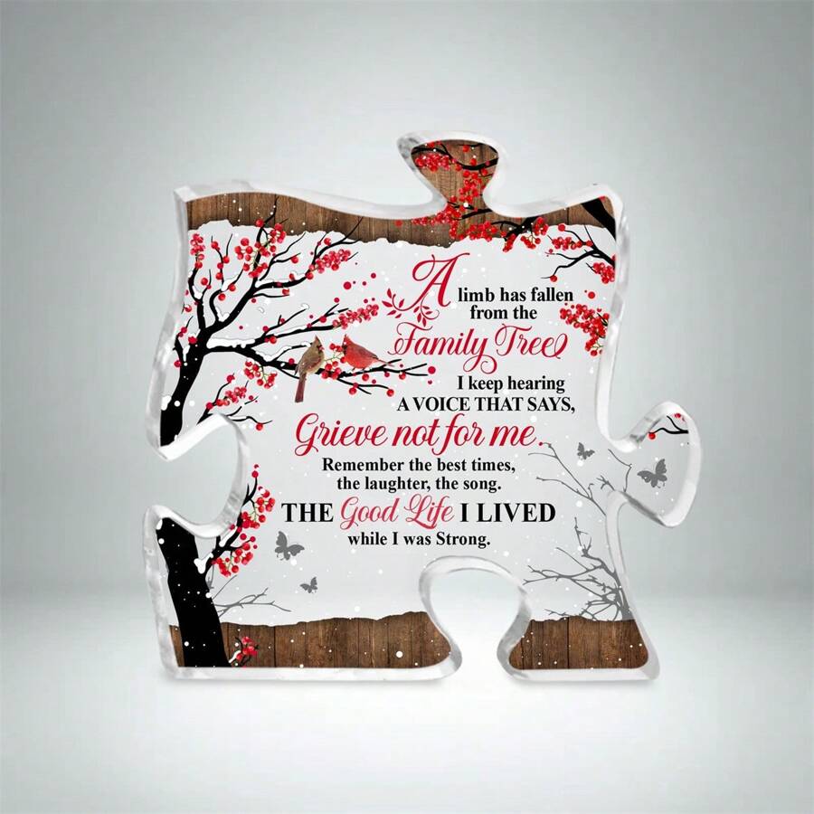 In Loving Memory Acrylic Plaque – A Limb Has Fallen, Sympathy ...