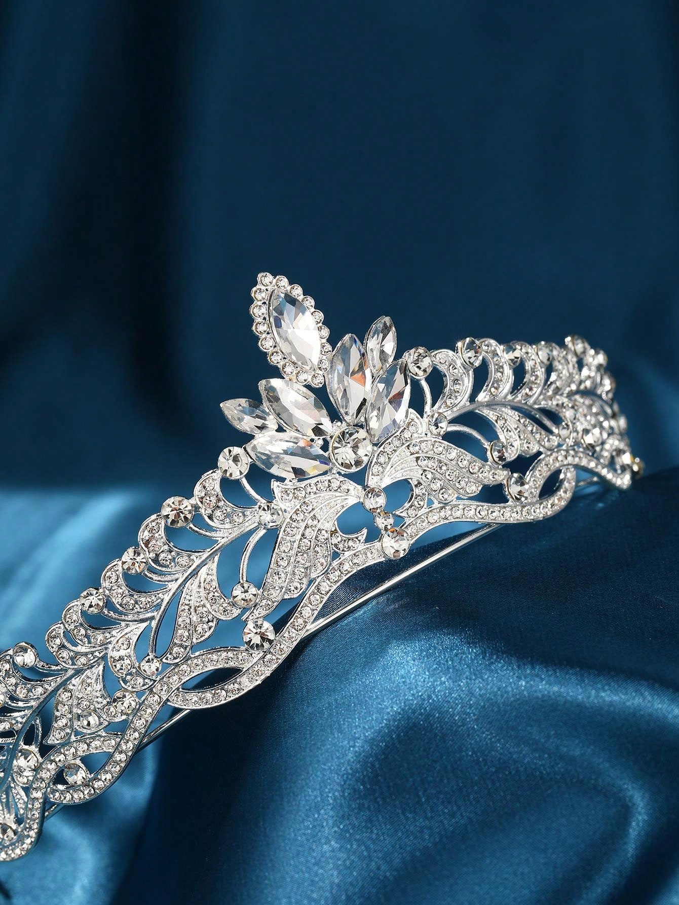 Tiara De Coroa Para Mulheres Com Pedras De Strass E Cristais Brilhantes ...