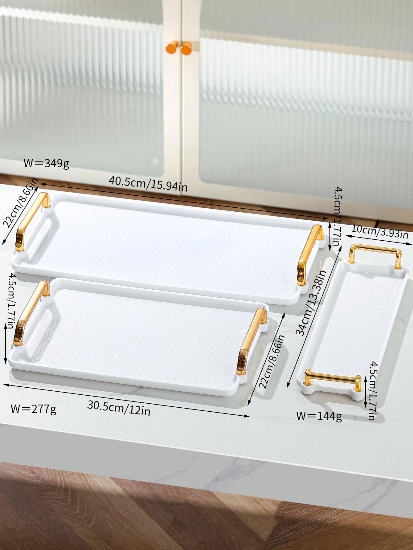 1pc Home Use Tray Set For Tea And Meal, With Plastic Fruit Plate ...