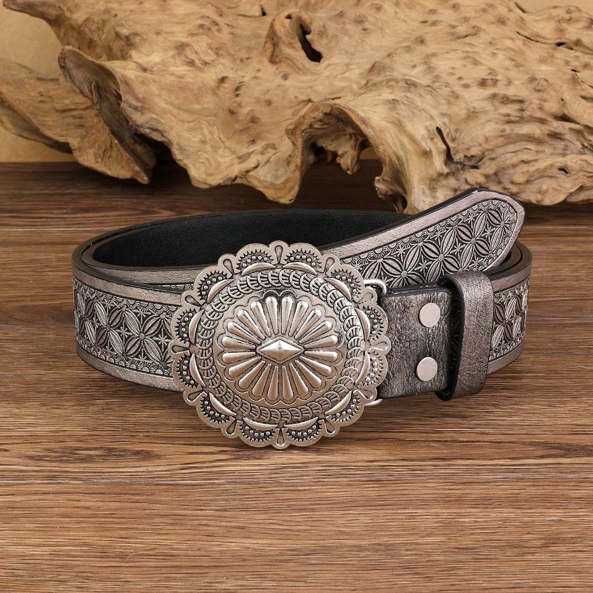 1pc Men's Western Cowboy Vintage Casual Belt | SHEIN USA