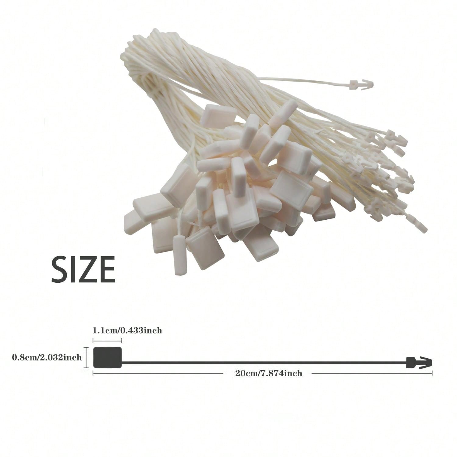 100pcs Pink Paper String Tags, String Locks, Hang Tags String, Gift Tag ...