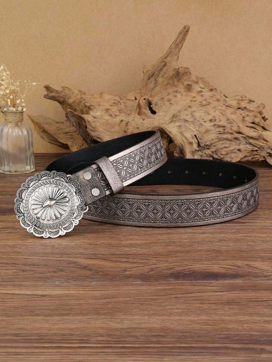 1pc Men's Western Cowboy Vintage Casual Belt | SHEIN USA