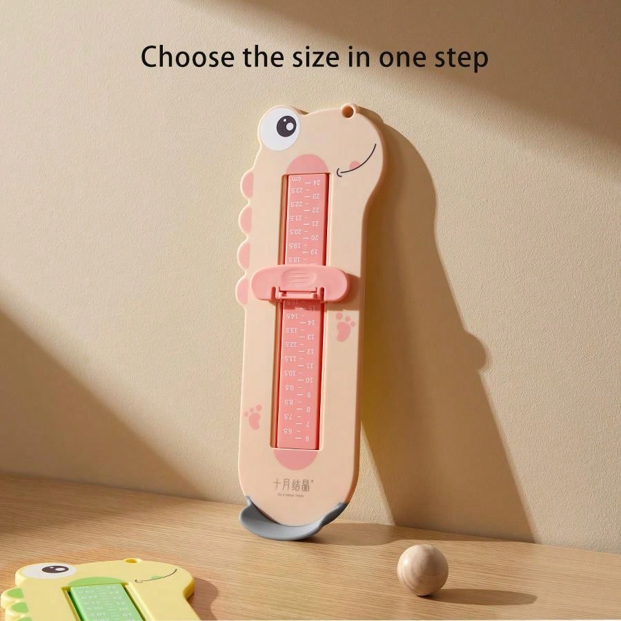 A Pink Baby Foot Measurer, Baby Foot Measurer, Children's Accurate Foot ...