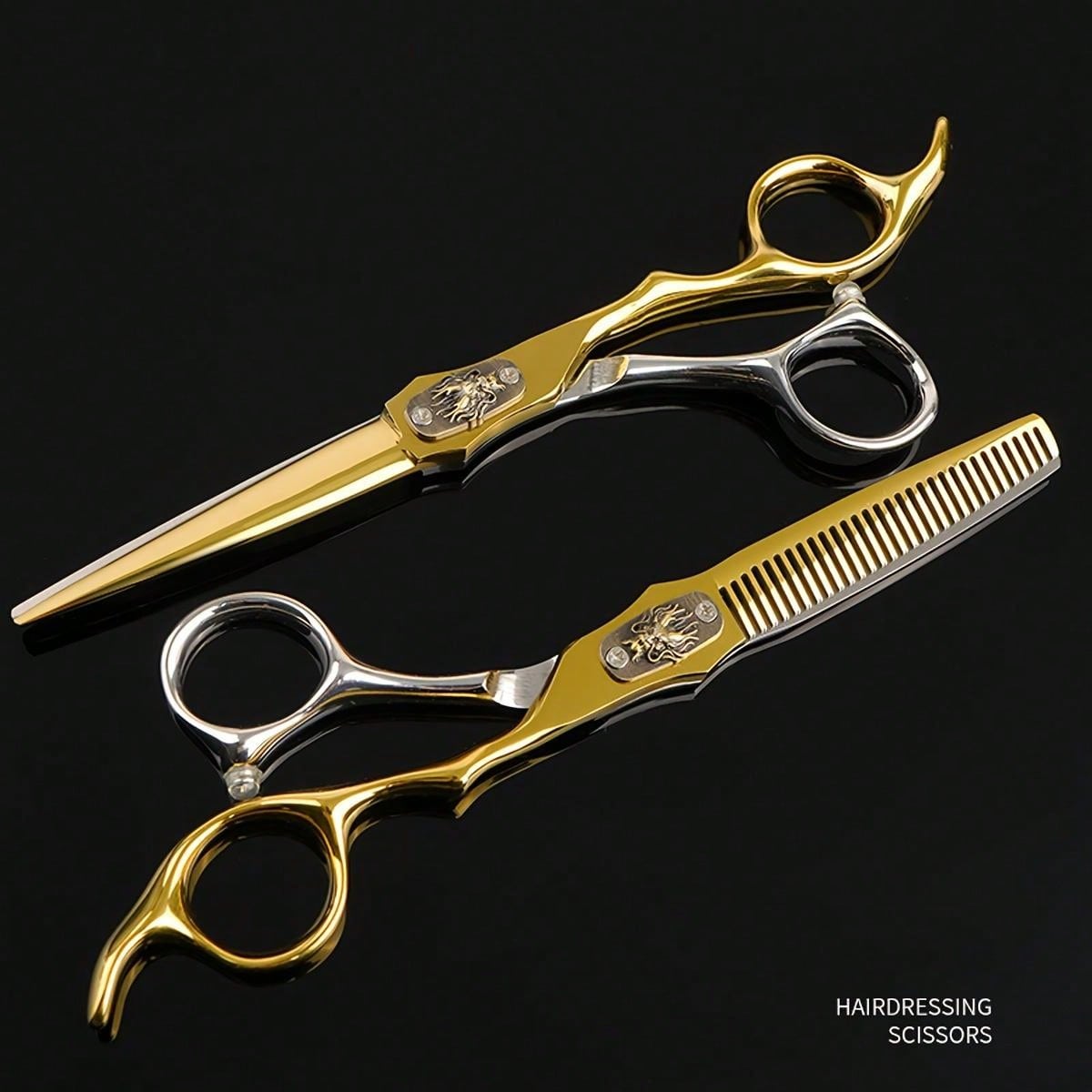 11pcs/set New Dragon Head Detachable Haircutting Scissors Vc-6.0 Inch ...