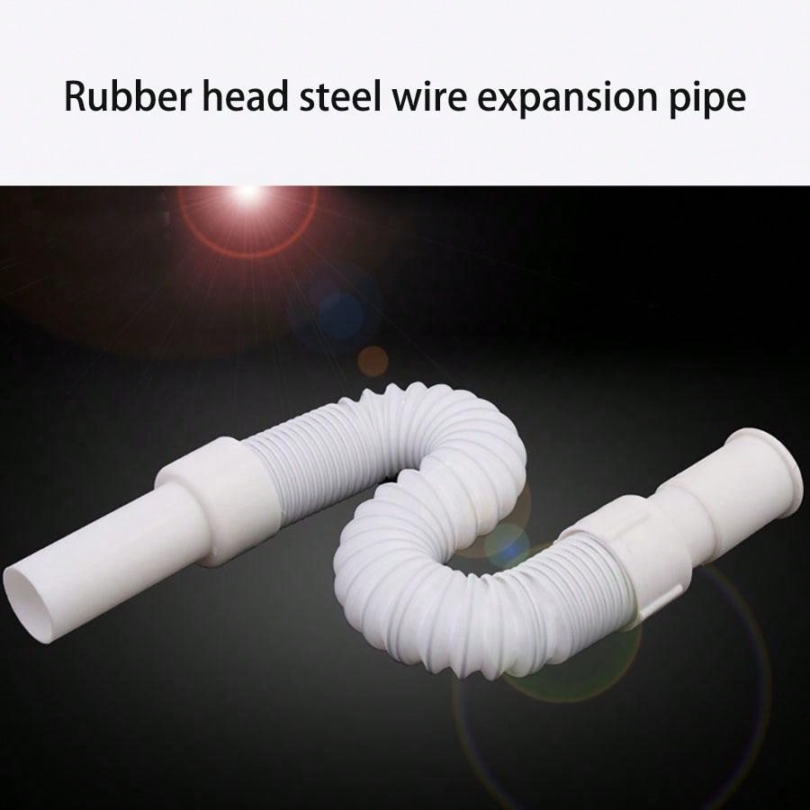 Sink Drain Extension Tube - Plastic Stretch Pipe For Home Bathroom ...