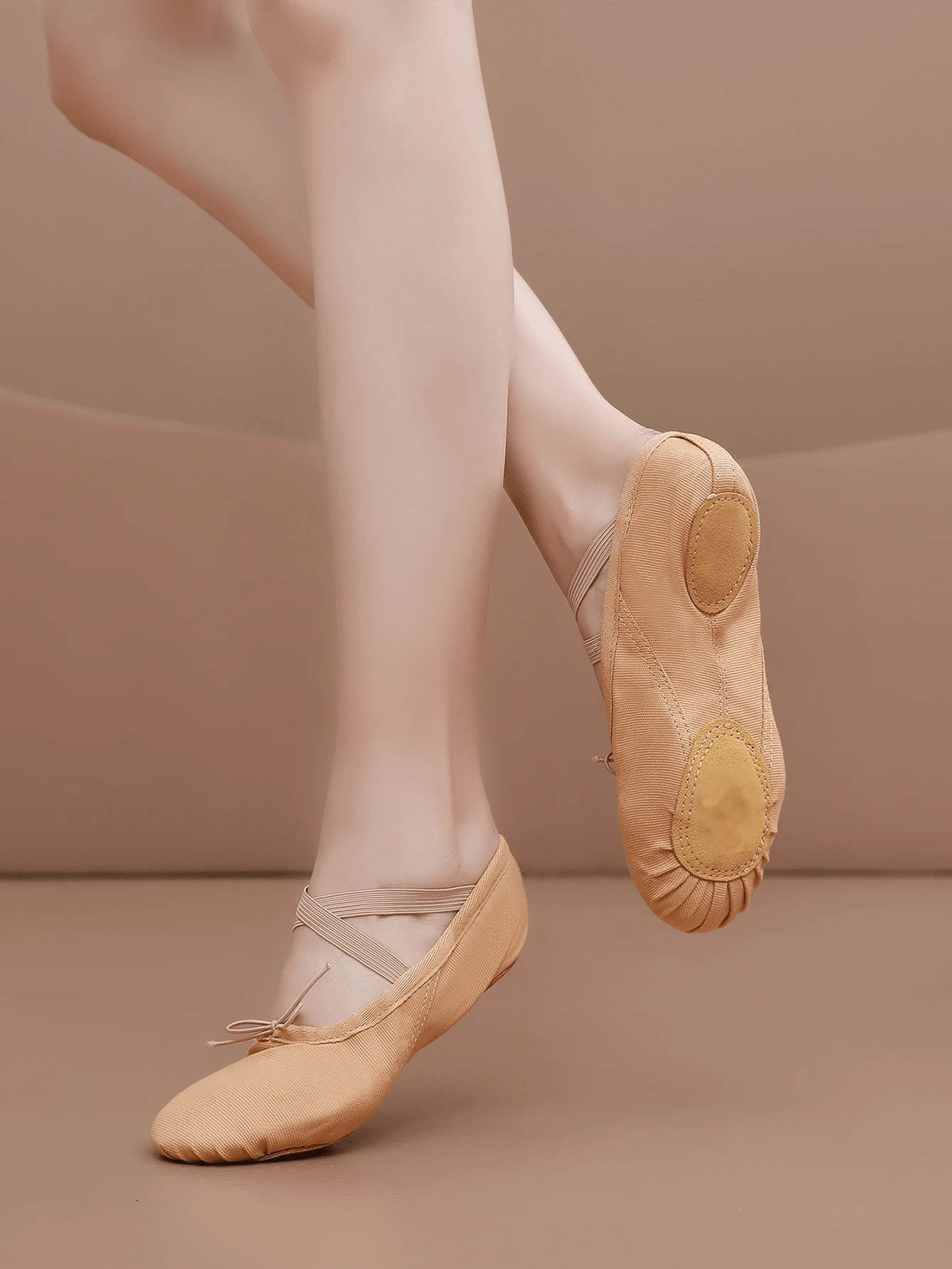 Women's Soft, Breathable And Comfortable Canvas Ballet Dance Shoes Yoga ...