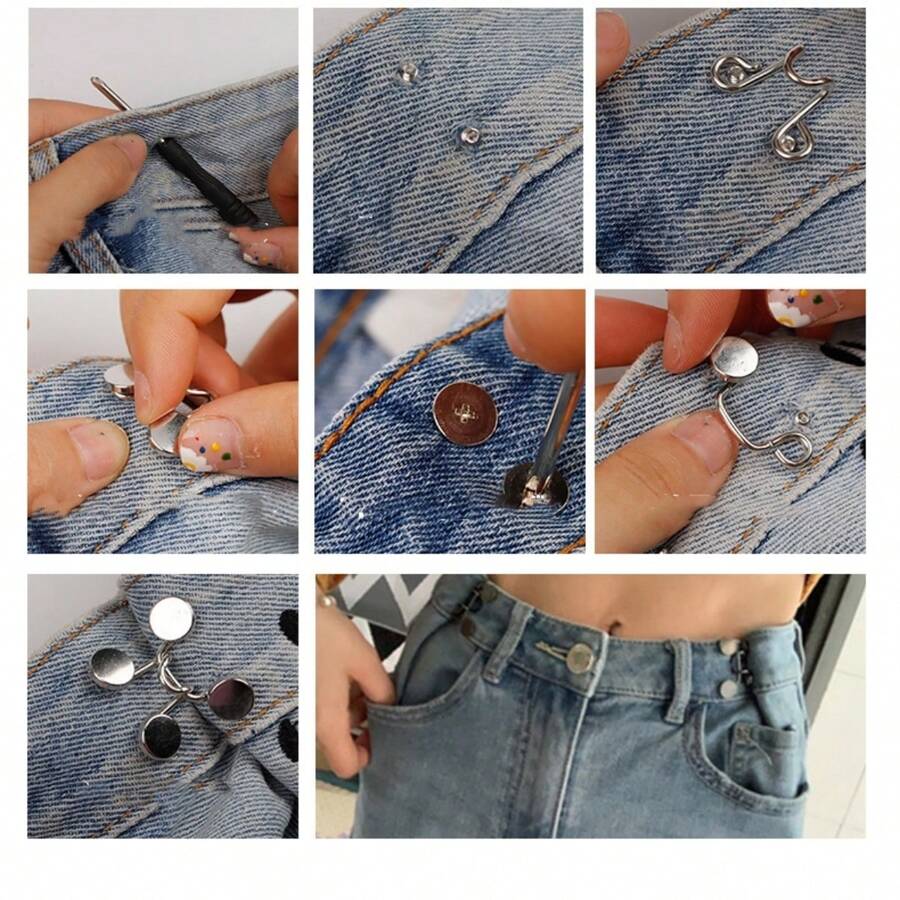 Jeans Waistband Button Adjustable Waist Reducer Button With Screw, Need ...