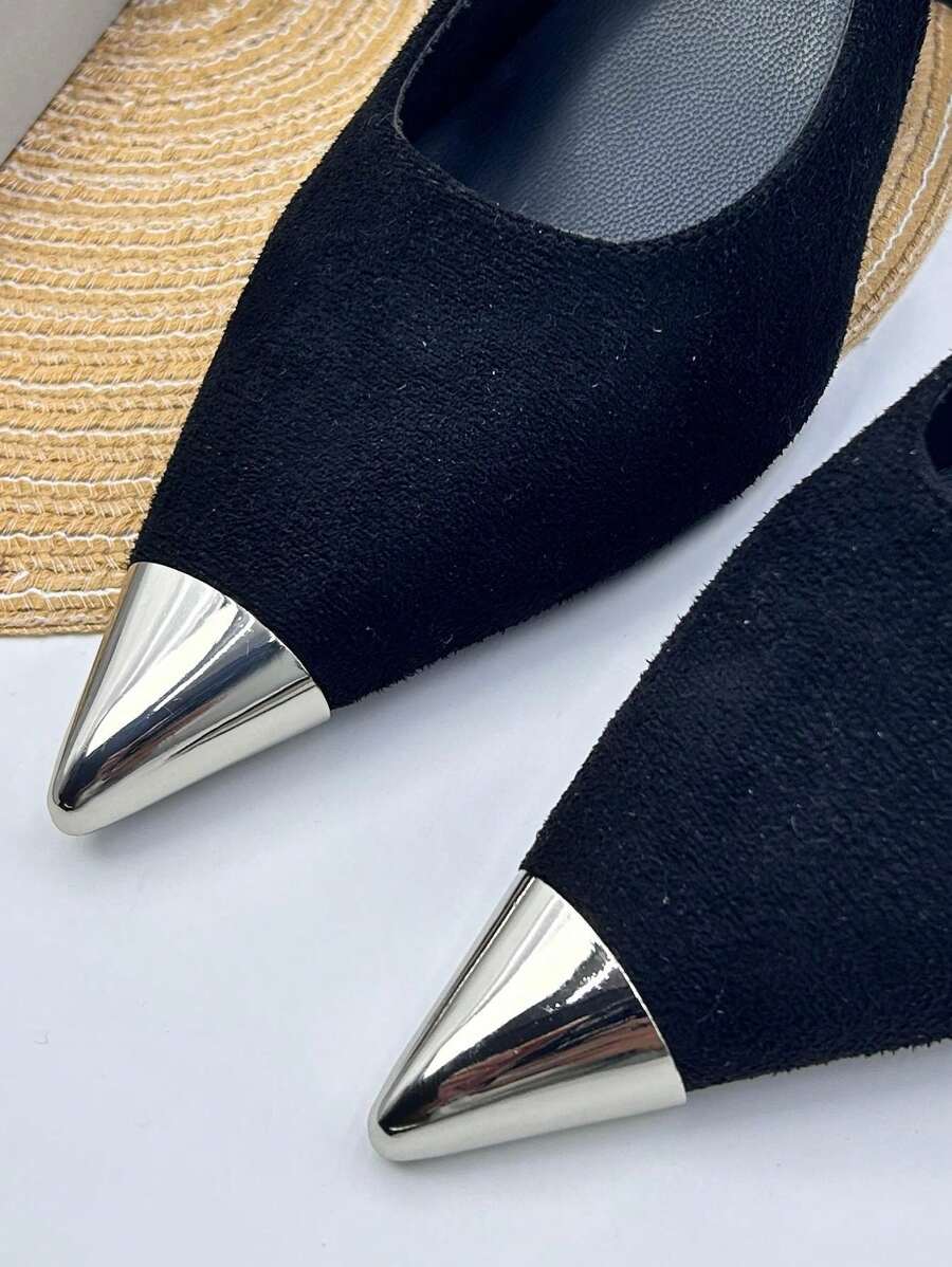 Ladies' Pointed Toe Shoe Cap, Detachable Metal Toe Covering For ...