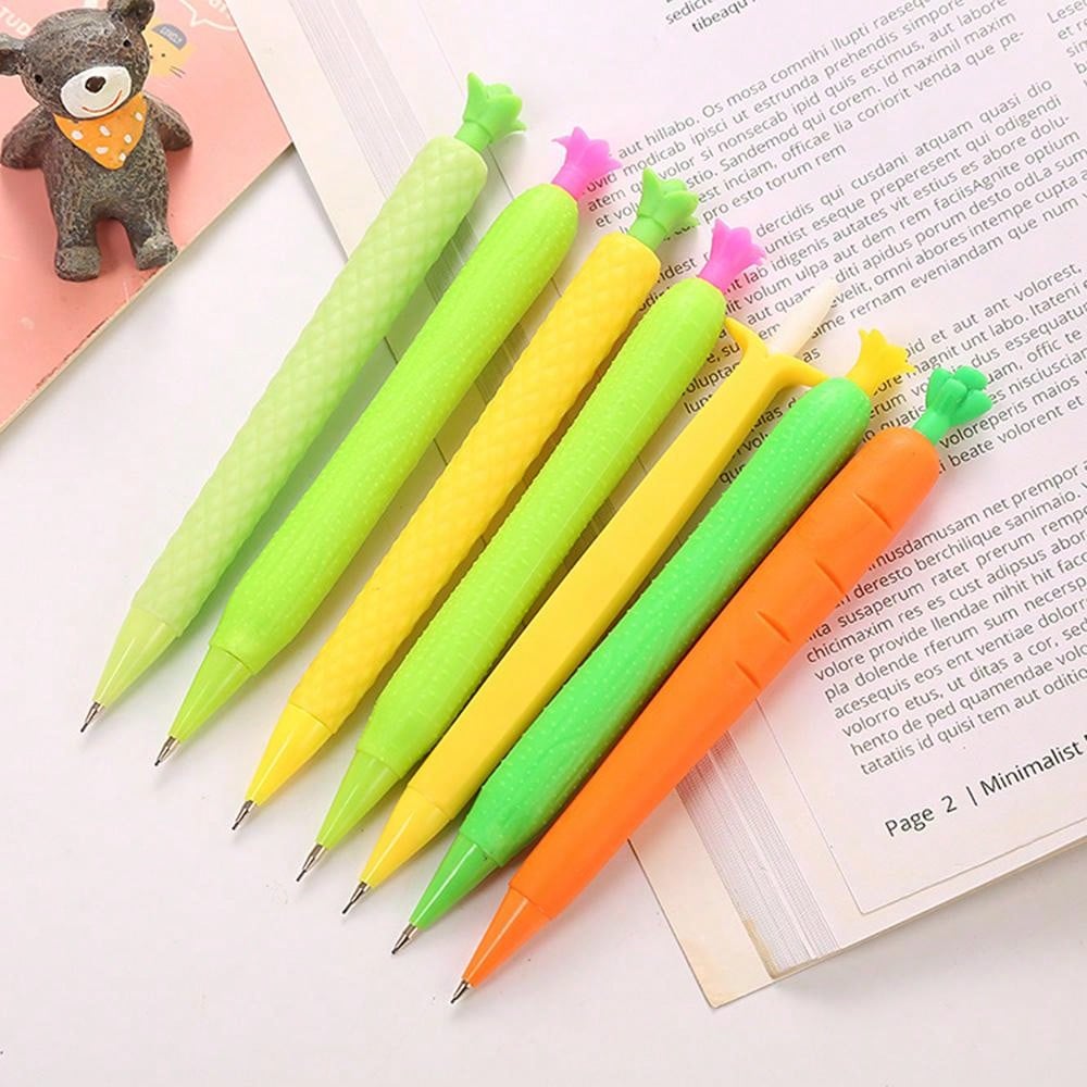 2 Packs Of Creative Automatic Pencils Cartoon Fruit Writing Pencils For ...