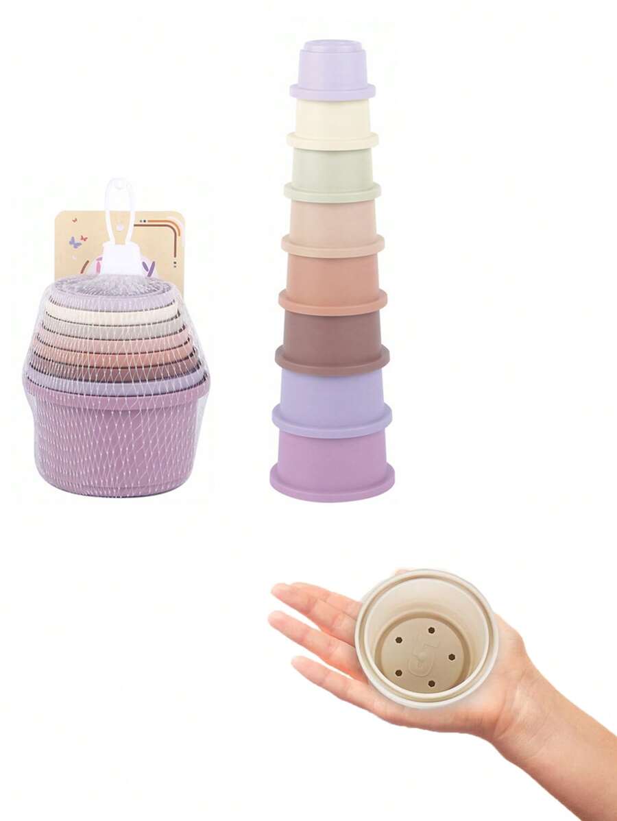 8pcs Stacking Cups For Rabbits, Colorful Bunny Toys Reusable Bunny Toys ...