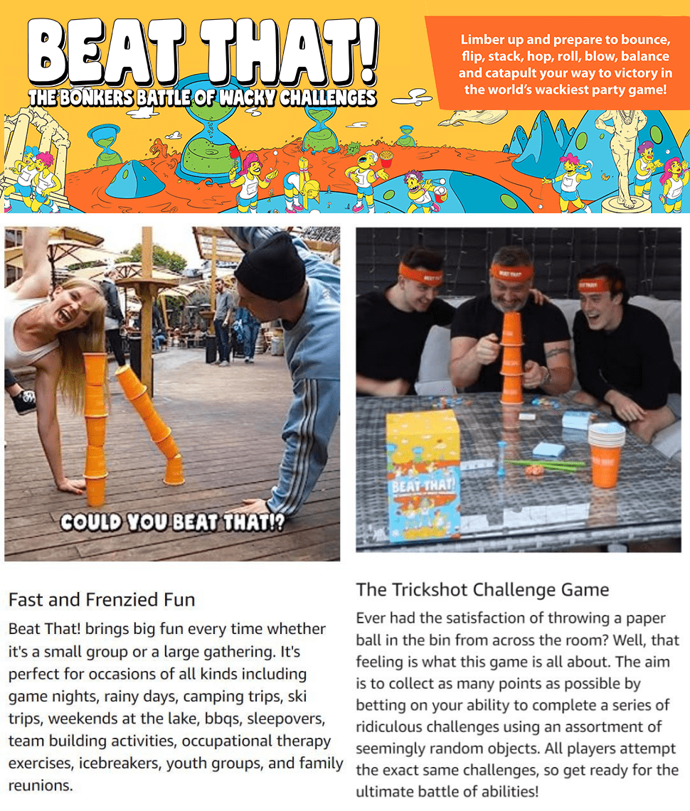 Gutter Games Beat That! Game Household Objects Expansion - Games for ...