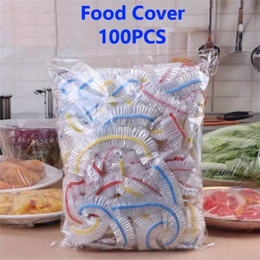 1set Disposable Elastic Food Bowl Protector For Kitchen, Stretchable ...
