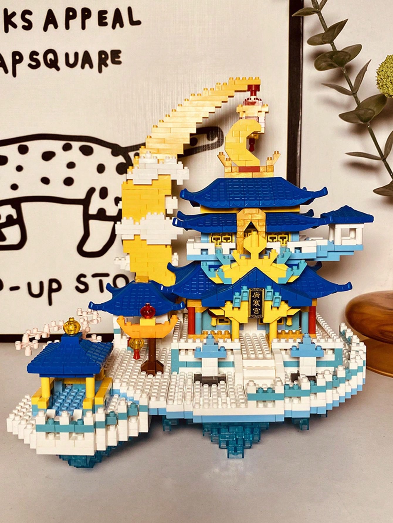 Diy Mini Version 2000pcs Chang'e Palace Model Building Blocks Chinese ...