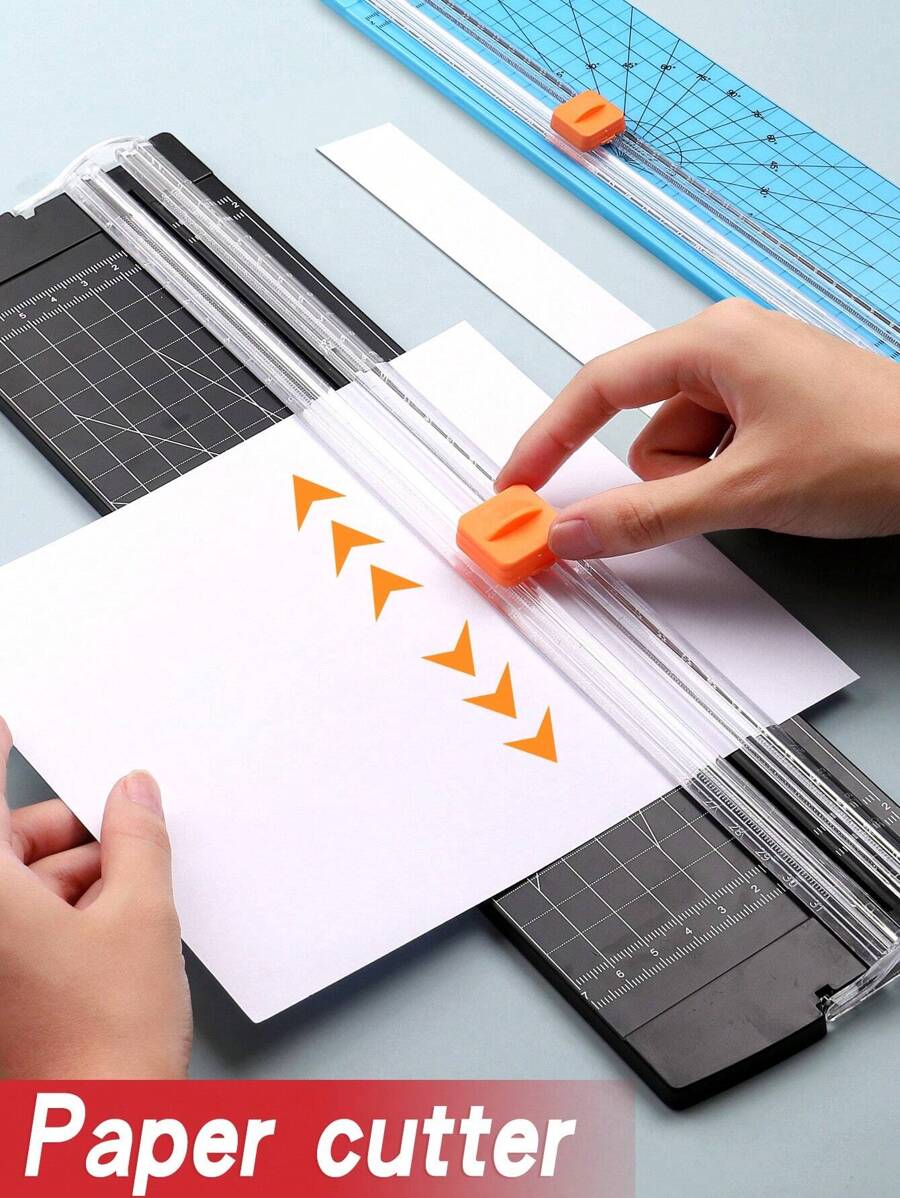 1pc Simple Multi-functional Paper Cutter, Bi-directional Cutting, With ...