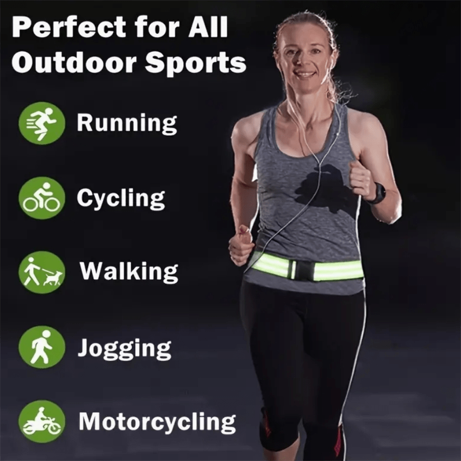 1 Pieza Brazalete Reflectante De Alta Visibilidad - Pulseras De ...