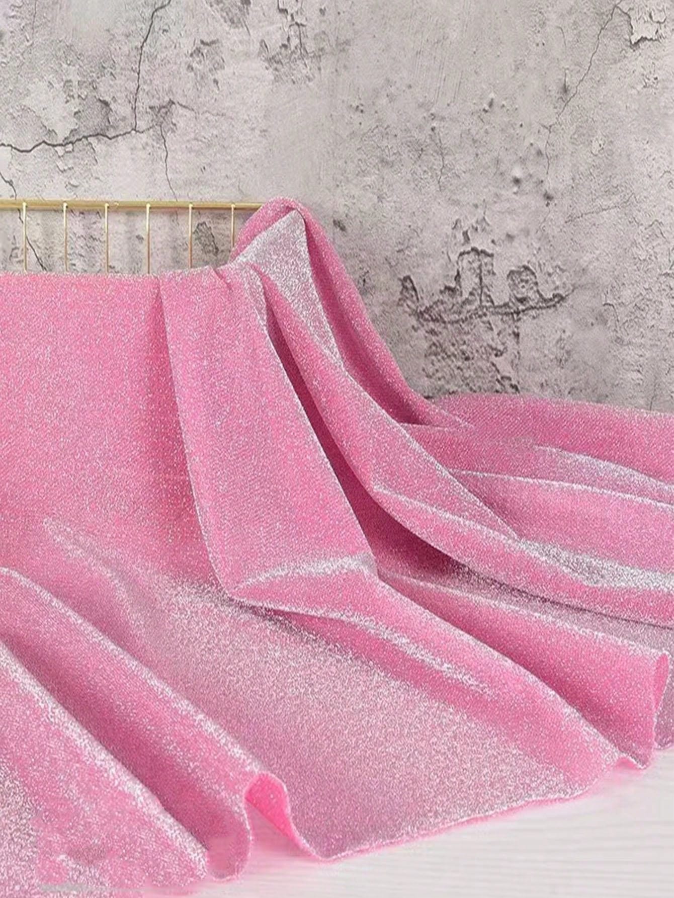 1pc Gradient Two-Color Mesh Fabric, Laser Texture See-Through Fabric ...