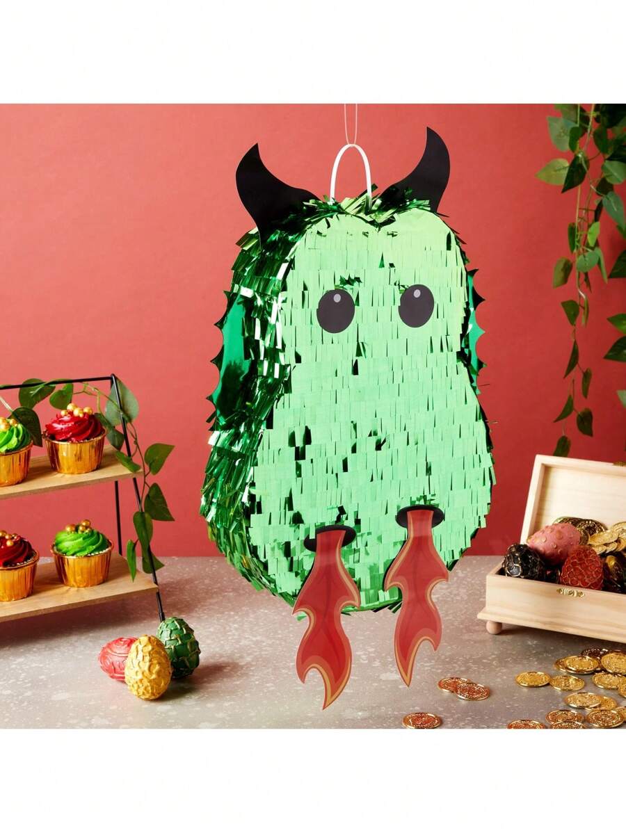 Green Dragon Pinata For Kids Birthday, Knight Party Decorations, Table ...