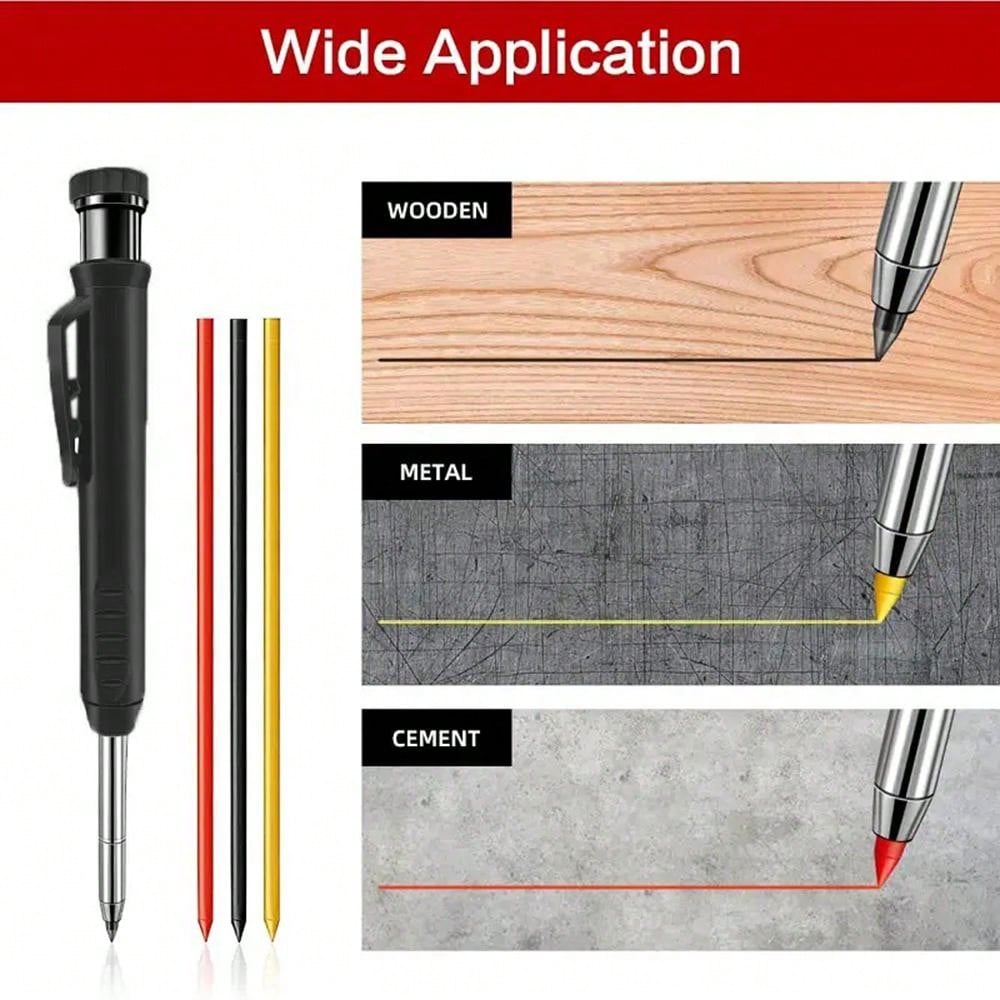 1pc Solid Carpenter Pencil Set Woodworking Tools Mechanical Pencil ...