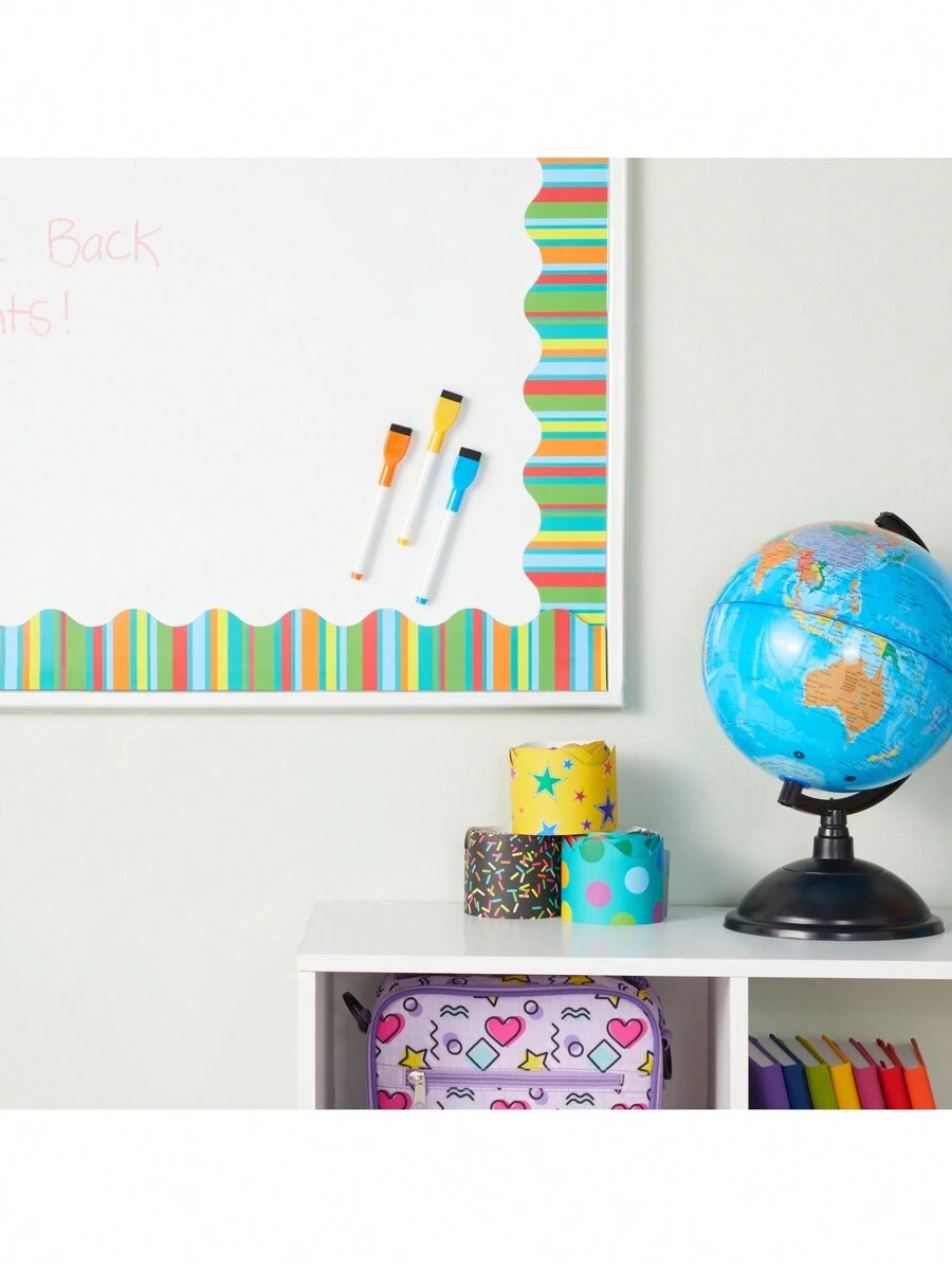 6 Rolls 234 Feet of Scalloped Bulletin Board Borders Trim for Classroom ...