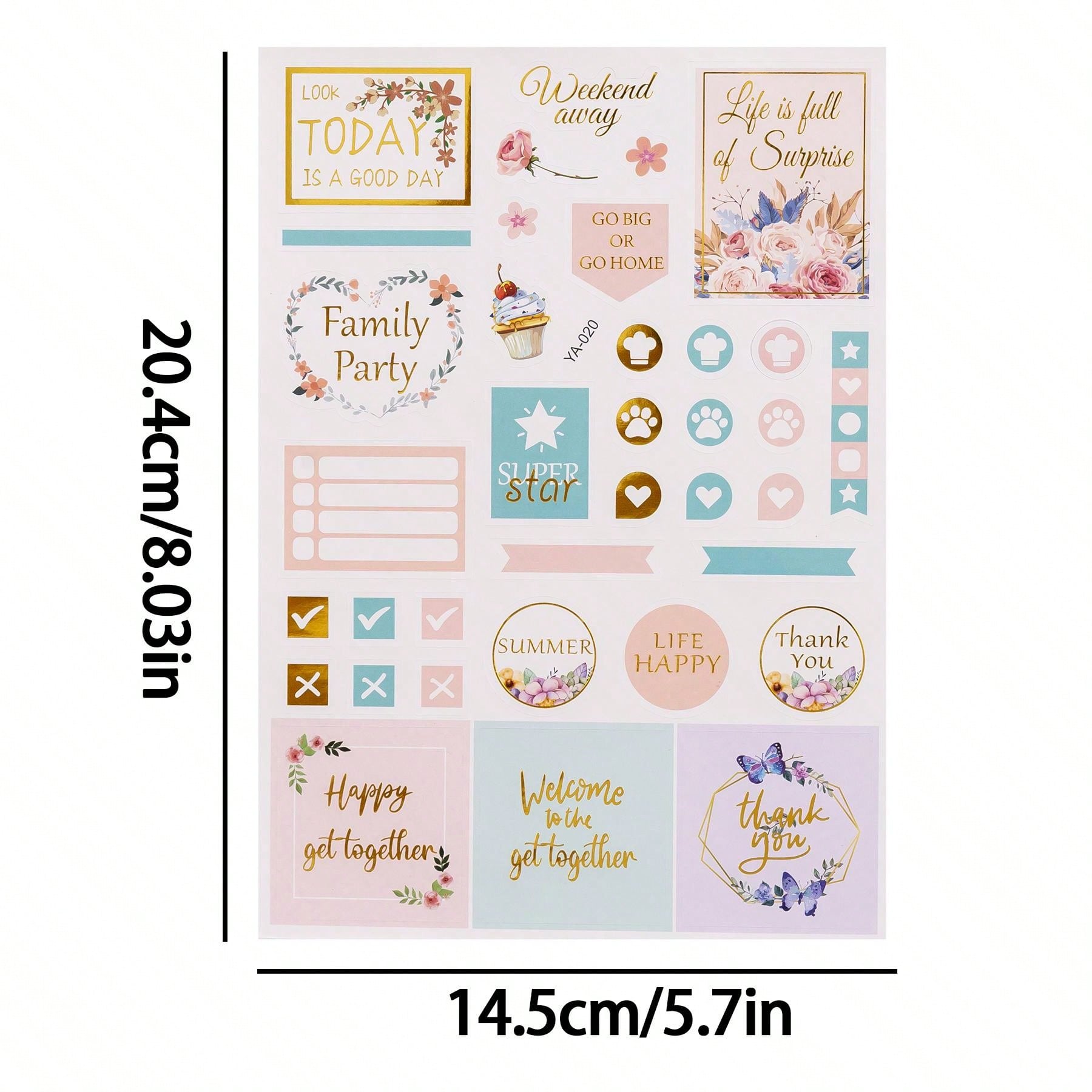 1230pcs Planner Sticker For Festivals And Scheduling, Memo And Note ...