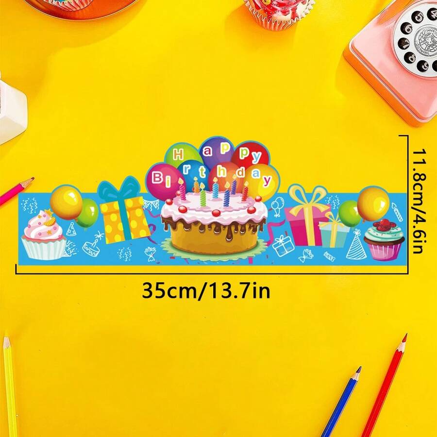 15 Pack 13.8 Inches/35CM Birthday Crowns Party Hats for Kids Classroom ...