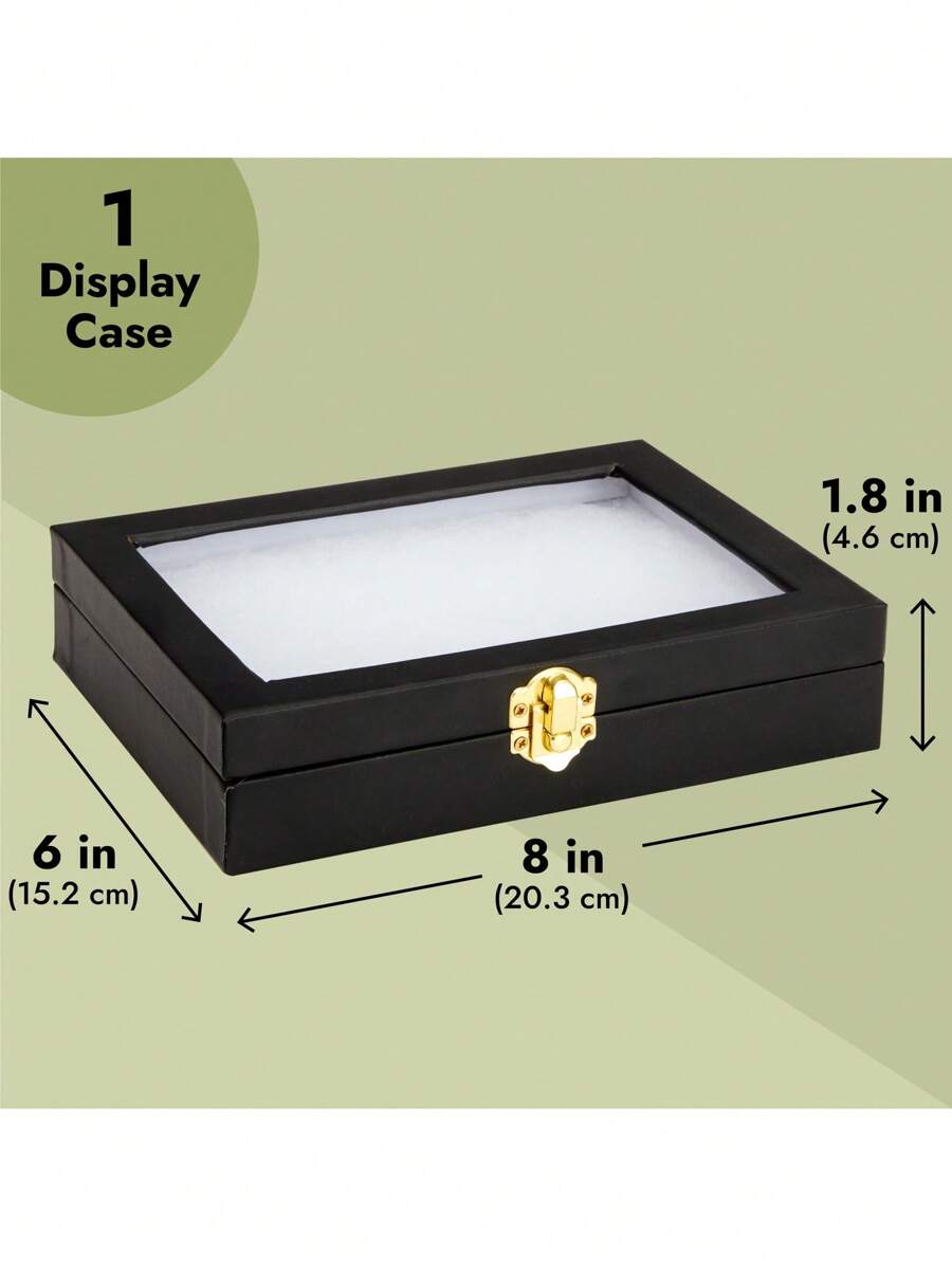 Insect Display Case with Clear Glass Top, EVA Foam Pinning Board Riker ...