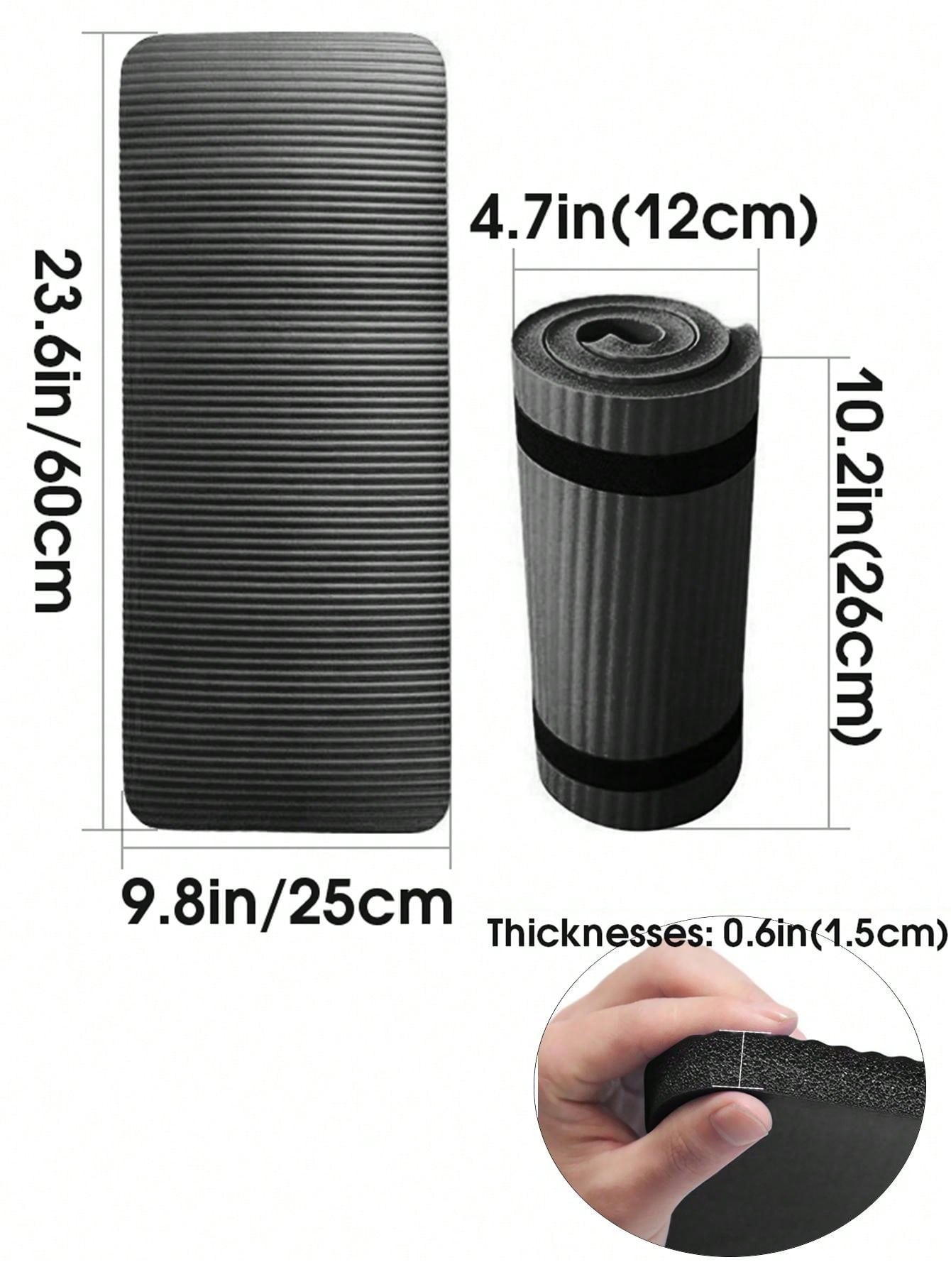 1pc NBR Small Size Yoga Mat 60*25*1.5cm Abdominal Wheel Plank Support ...