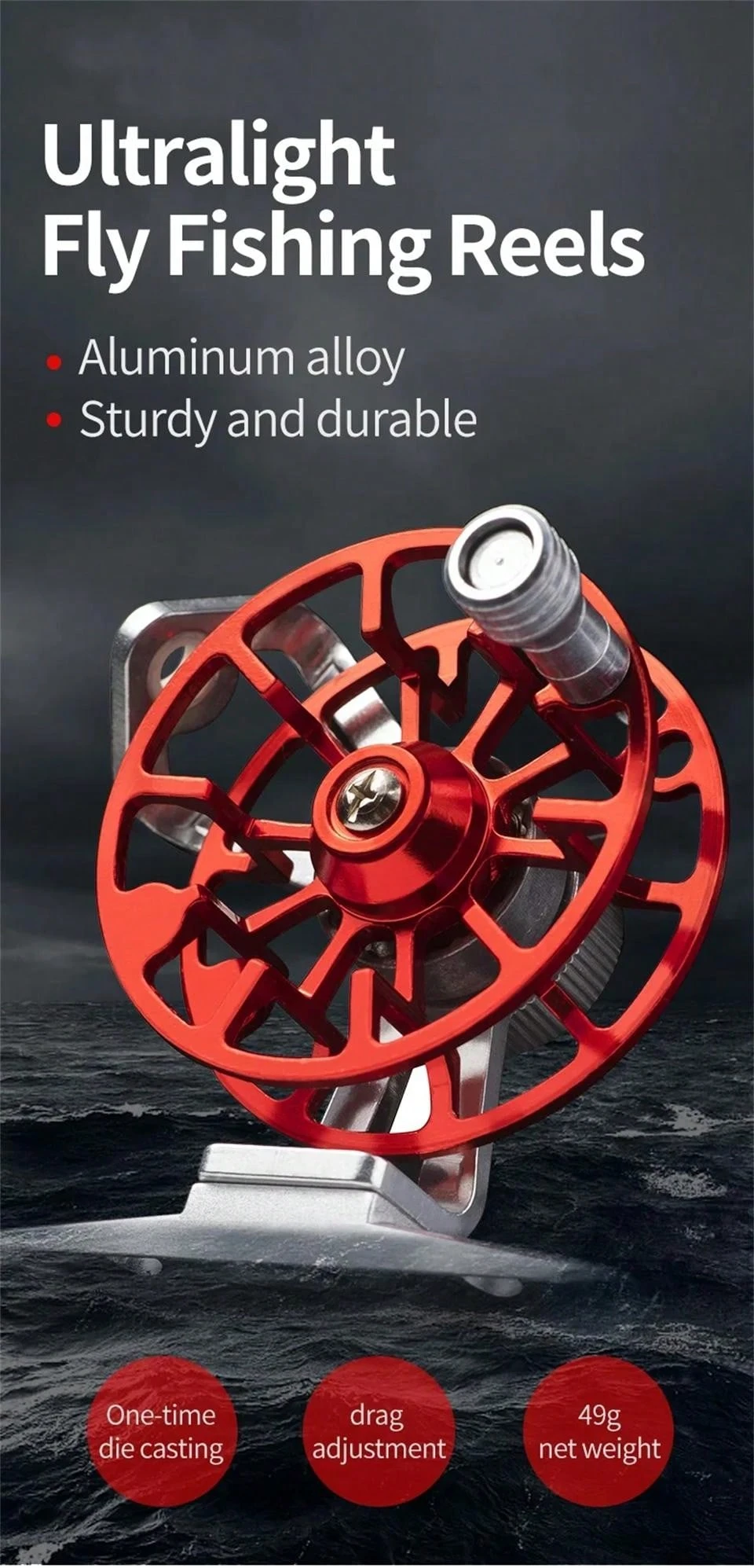 Metal Fishing Reel Mini Private Reel Portable Ultralight Fishing Raft ...