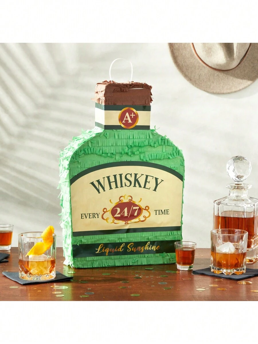 Whisky Bottle Pinata For Bachelor Party Decorations, 21st Birthday ...