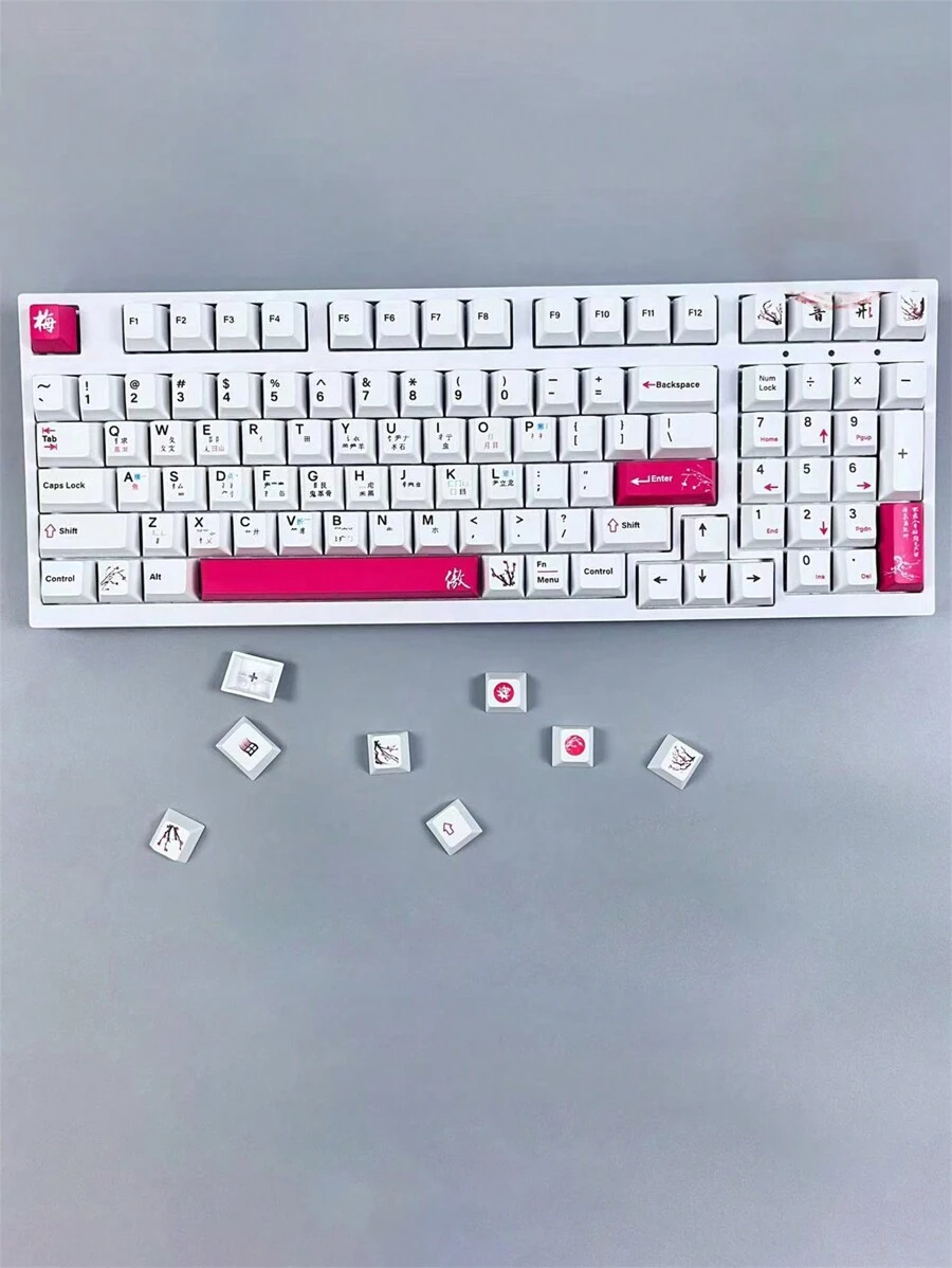 Original Oem Height 127 Keys Four Scholar Series Plum Blossom Pbt ...