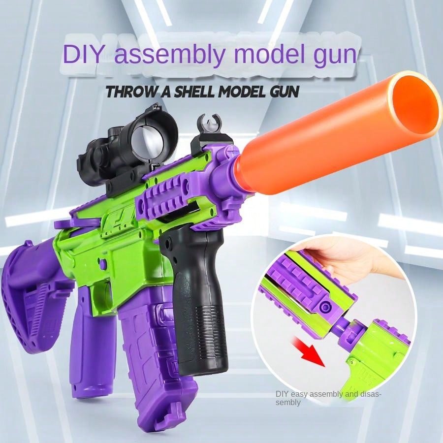 Manual M416 Carrot-colored Soft Bullet Toy Gun, Outdoor Shooting Game ...