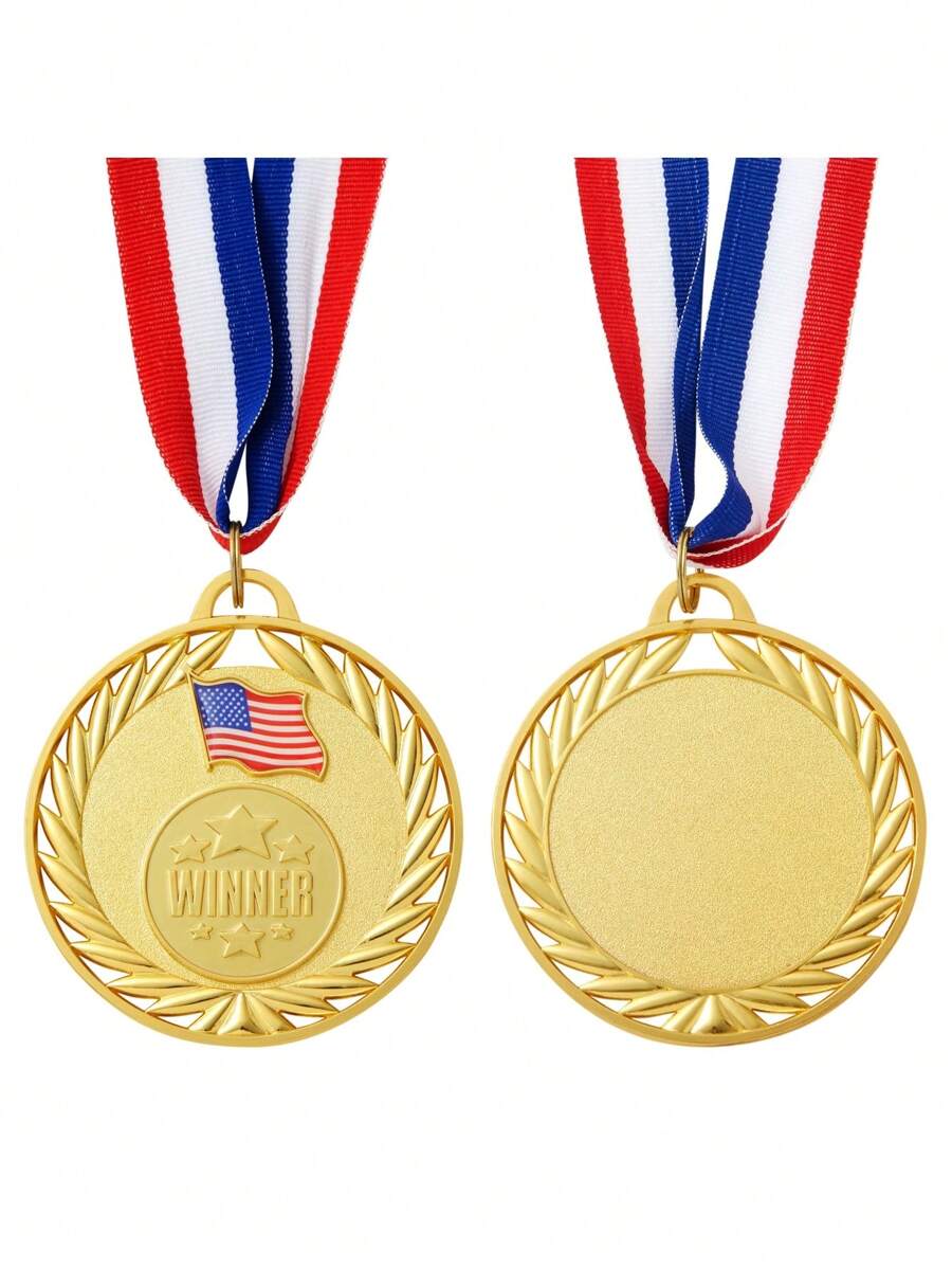 Mini Trophies Juvale 6-Pack Gold 1st Place Winner Medals For All Ages ...
