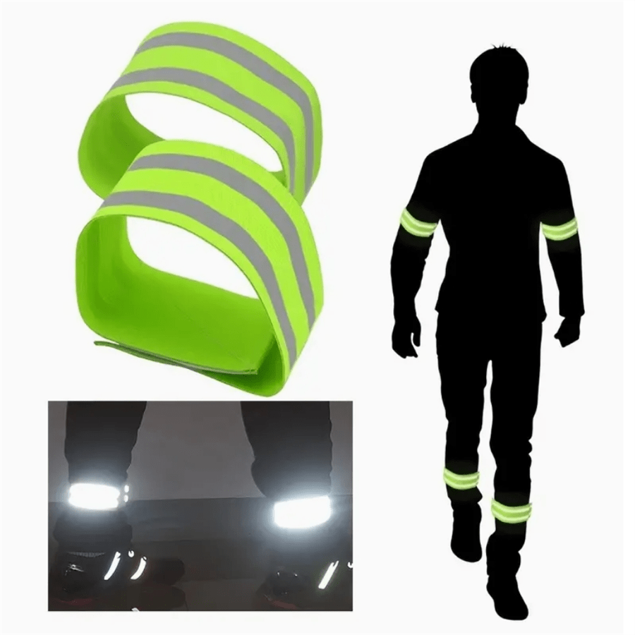 hoog Reflecterend Armen - Led Veiligheid Polsbandjes Voor Night Running ...