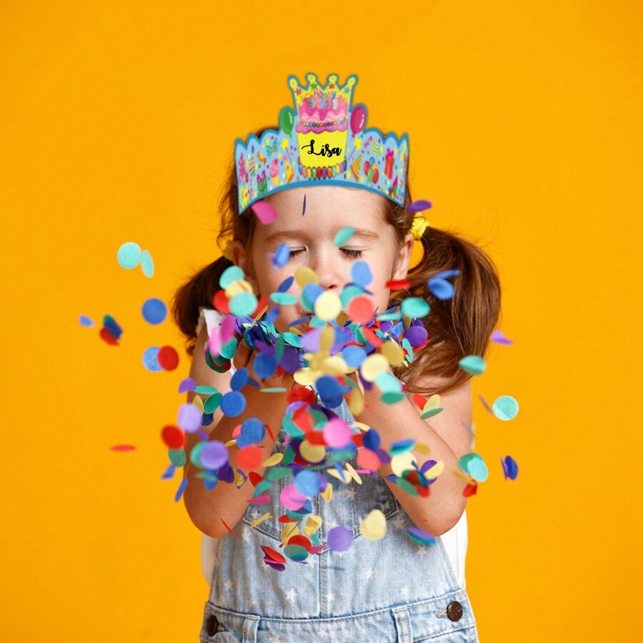 15 Pack 13.8 Inches/35CM Birthday Crowns Party Hats for Kids Classroom ...