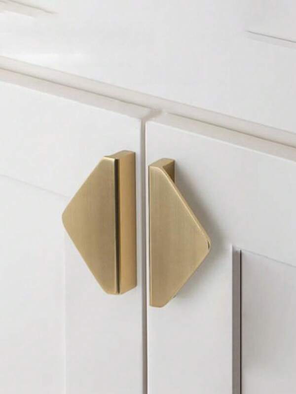 2 Pack Round Triangle Shape Kitchen Cabinet Hardware Drawer Pulls Knobs ...