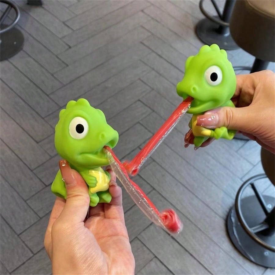 Dinosaur Bb Whistle Toy Creative Tongue Sticking Out Design Squeeze ...