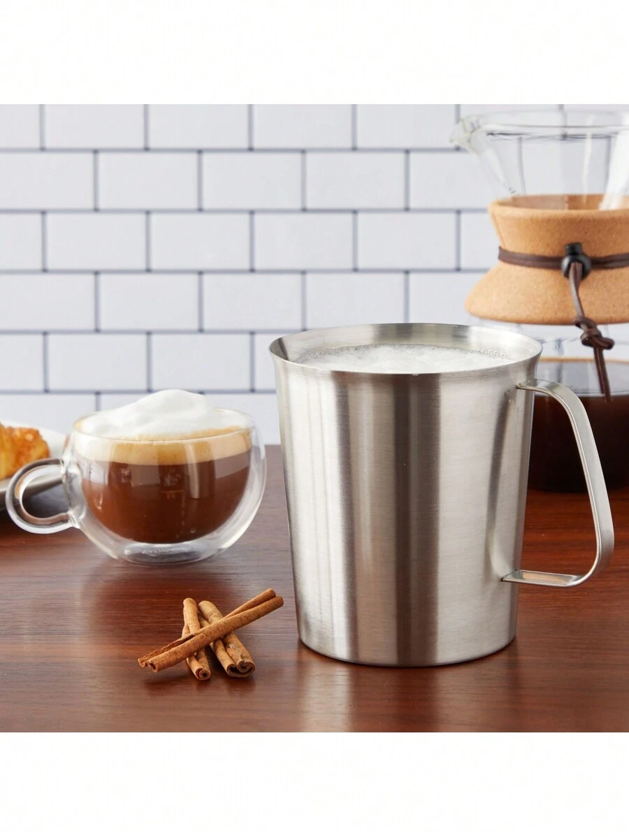 32 oz Stainless Steel Measuring Cup with Handle, 4 Cup Metal Pitcher ...