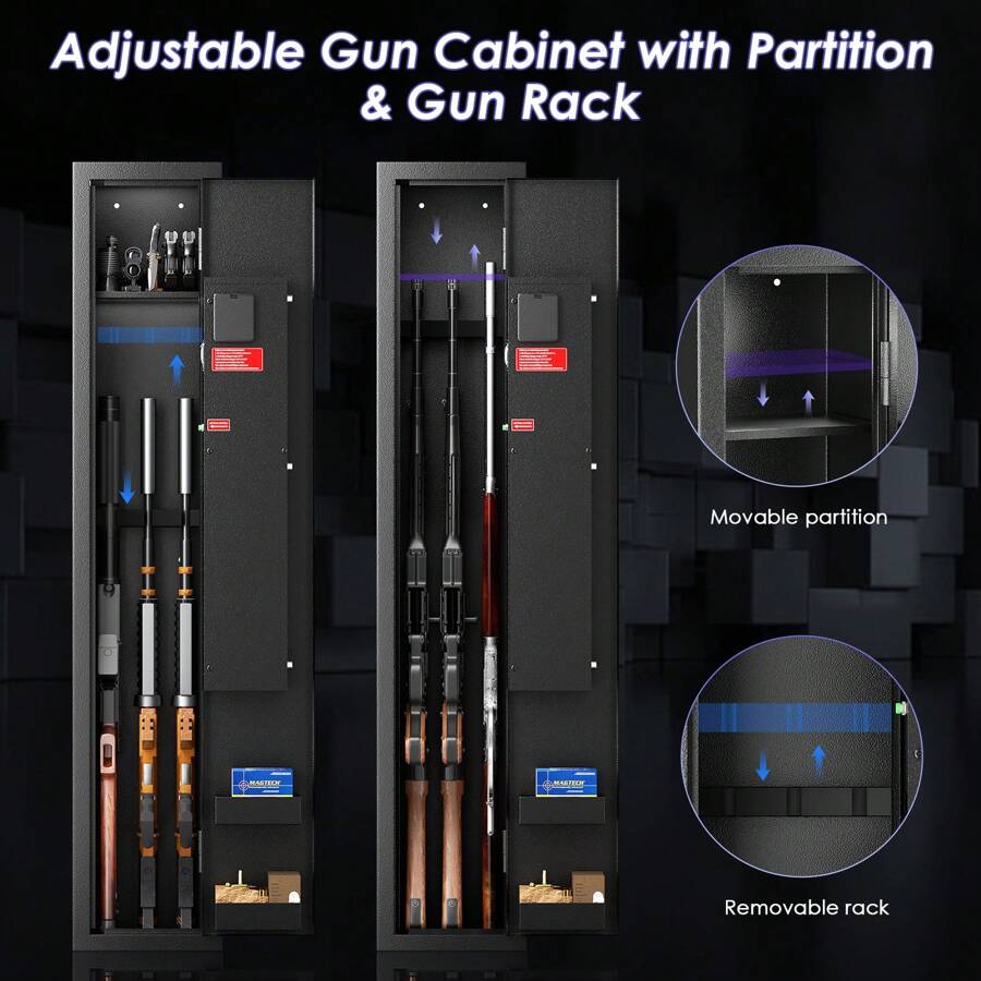 Gun locker, gun cabinets for rifles and shotguns, rifle safes for home ...