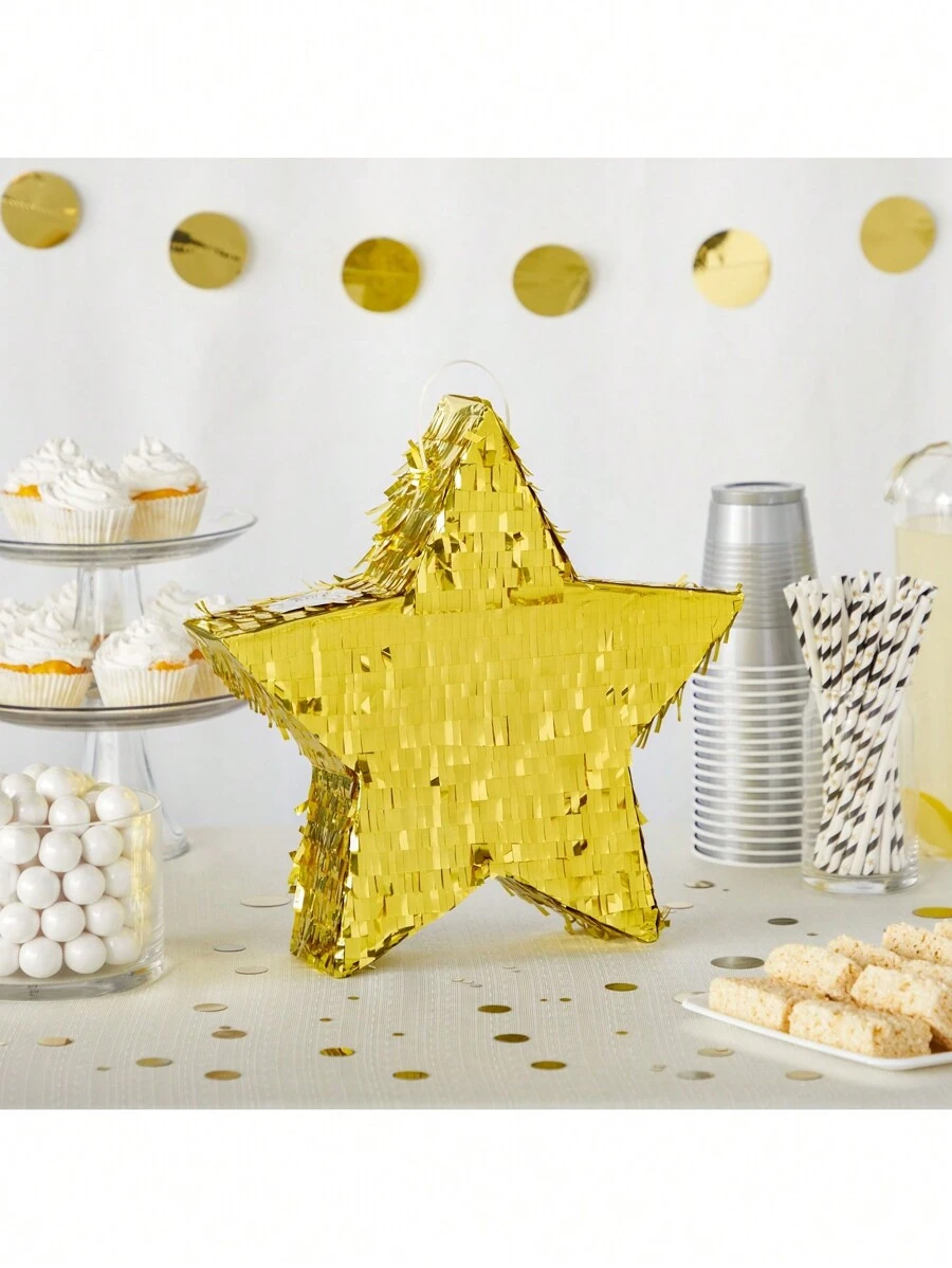 Sparkle and Bash Gold Star Pinata For Kids Birthday, Twinkle Twinkle ...
