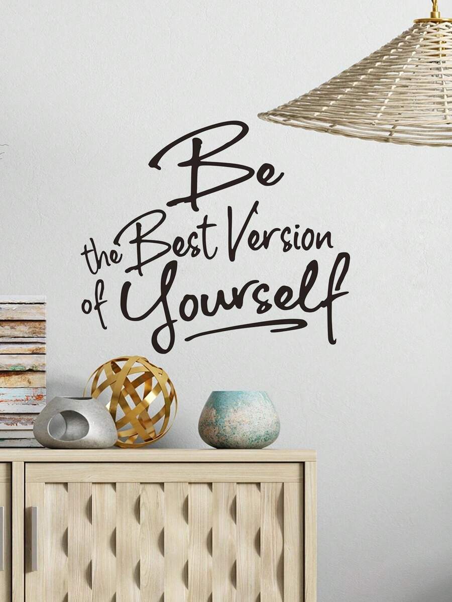 1PC Be the Best Version of Yourself Wall Decal,Inspirational Quotes ...