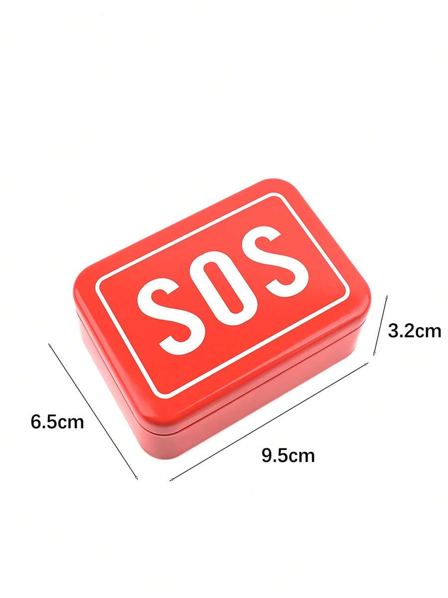 One SOS Survival Kit Survival Metal Box Outdoor Survival Equipment Tool ...