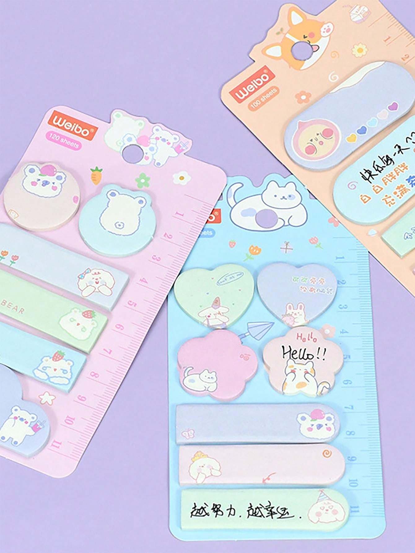 Creative Cartoon Sticky Notes Office Stationery Comes With Sticky Note ...