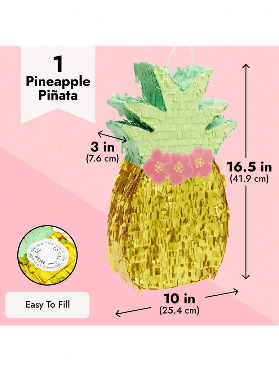 Pineapple Pinata For Hawaiian Luau Party Decorations, Table Centerpiece ...