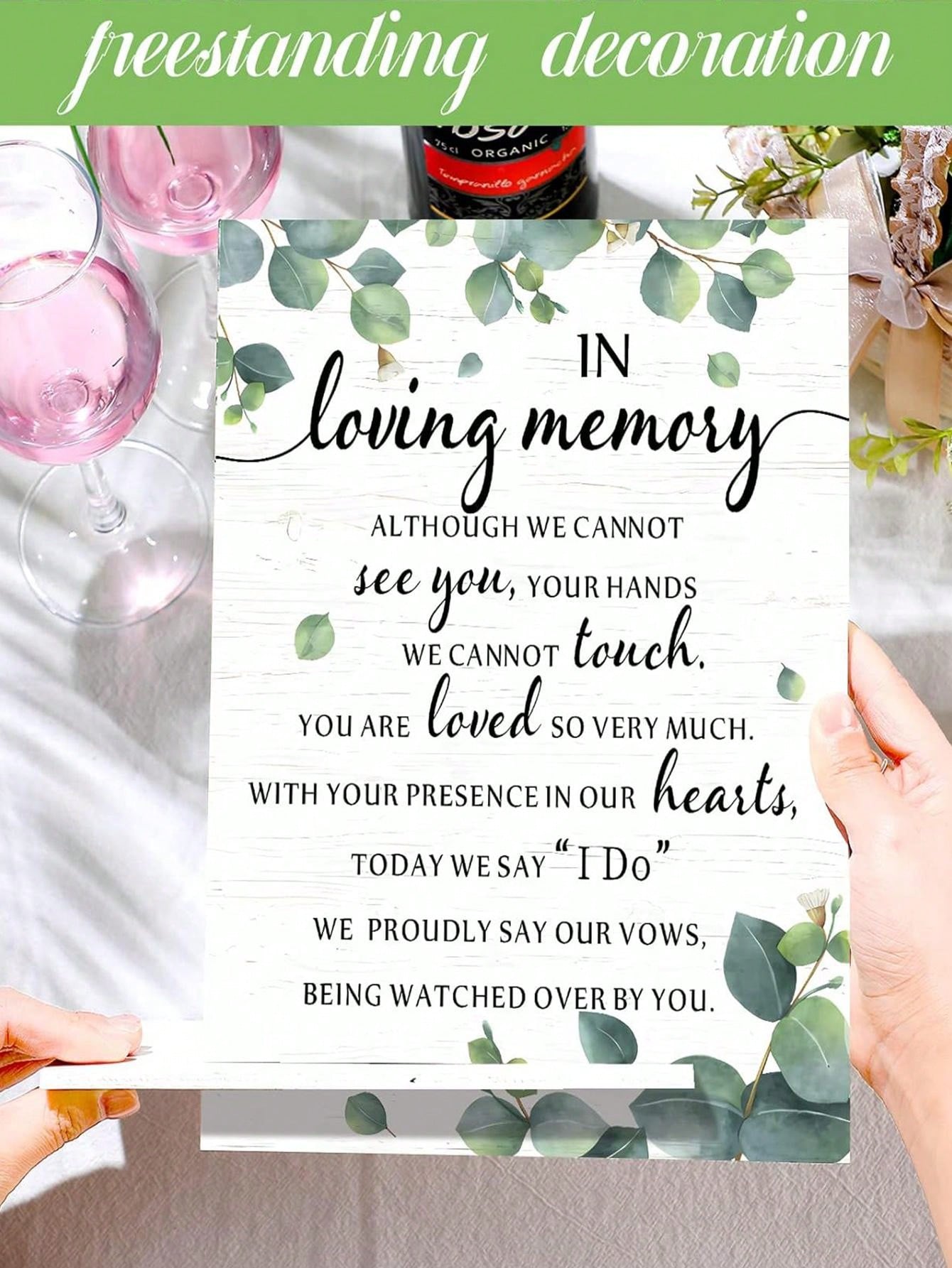Memorial Table Sign For Wedding, In Loving Memory Wedding Sign,Wedding ...